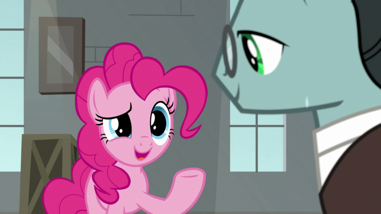 #2224789 - safe, screencap, pinkie pie, sans smirk, the last laugh ...