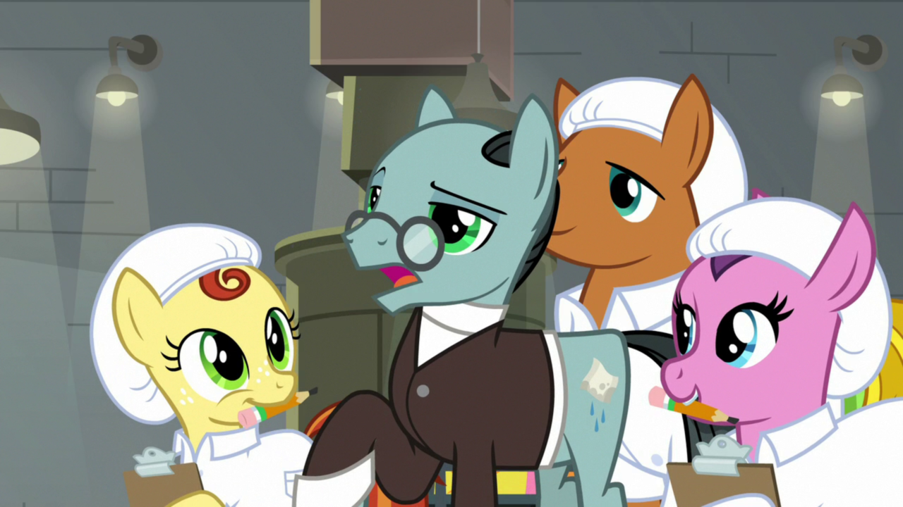 #2225124 - safe, screencap, lavender flask, lemon honey, sans smirk ...