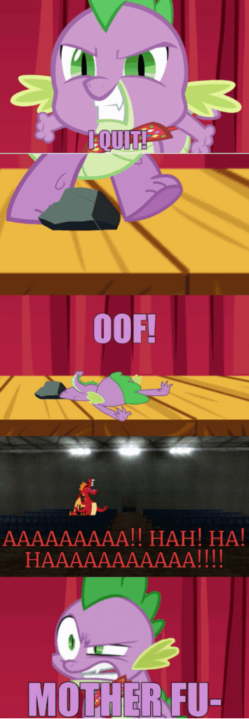 #2227008 - safe, editor:tarkan809, garble, spike, g4, angry, laughing ...