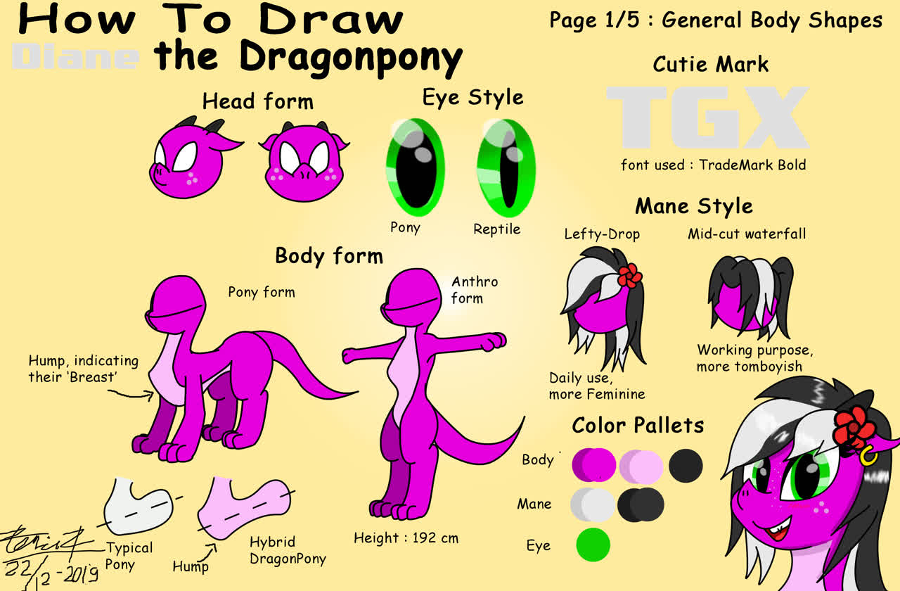 #2227483 - safe, artist:dianetgx, oc, oc:diane tgx, dragon, hybrid ...