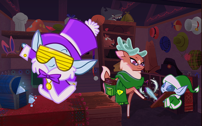 #2229457 - safe, screencap, cap (tfh), cashmere (tfh), deer, reindeer ...