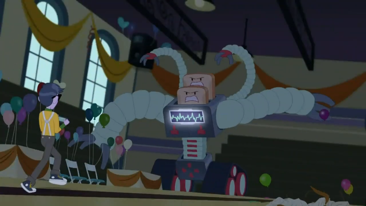 #2215597 - safe, screencap, jvj-24601, micro chips, robot, cheer you on ...