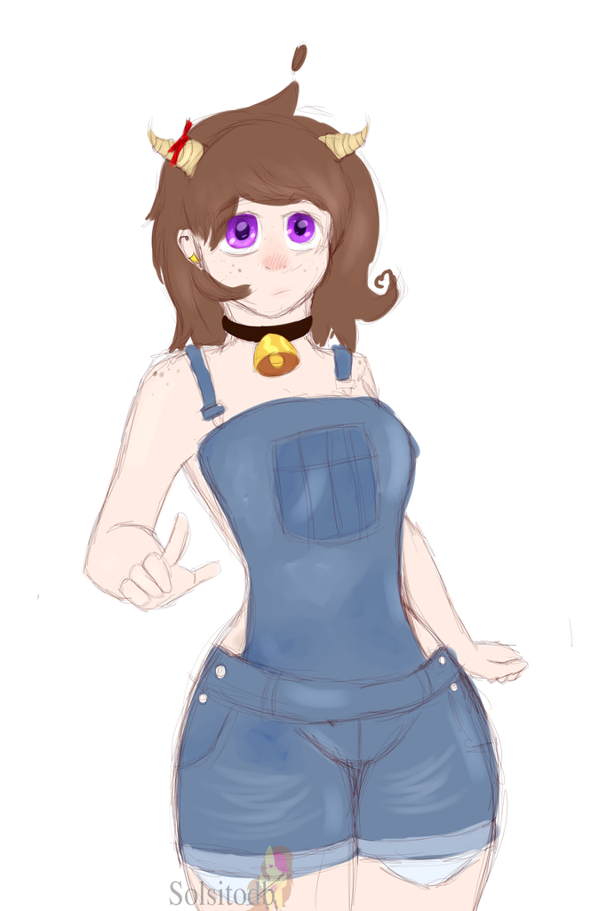 #1950610 - safe, artist:solsitodb, oc, oc only, oc:milu, human, bell ...