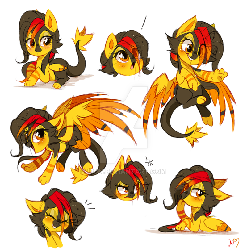 #1962037 - safe, artist:ipun, oc, oc only, oc:luxury star, sphinx ...