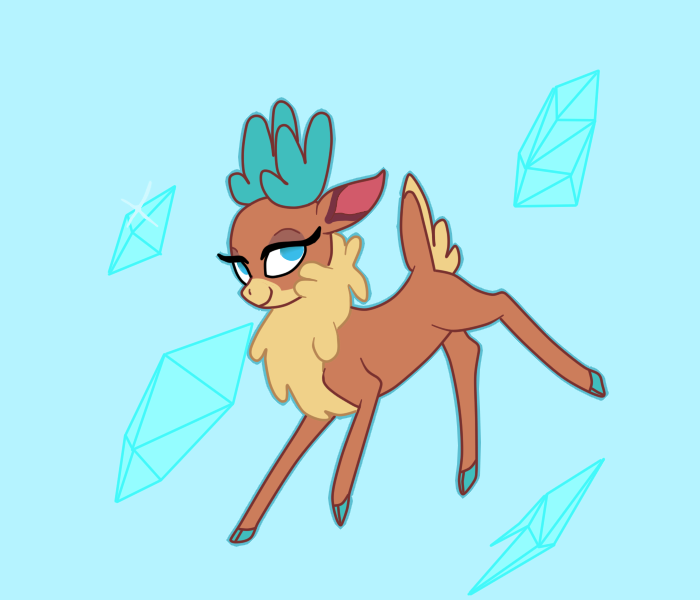 #1962424 - safe, artist:machacapigeon, velvet (tfh), deer, reindeer ...