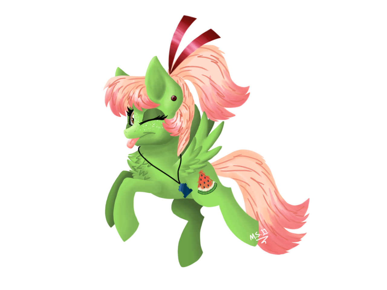 #1965140 - safe, artist:melonseed11, oc, oc only, oc:melon seed ...