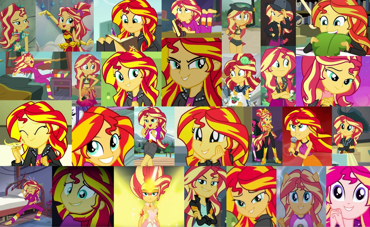 #1965389 - safe, screencap, ray, sunset shimmer, pony, dance magic ...