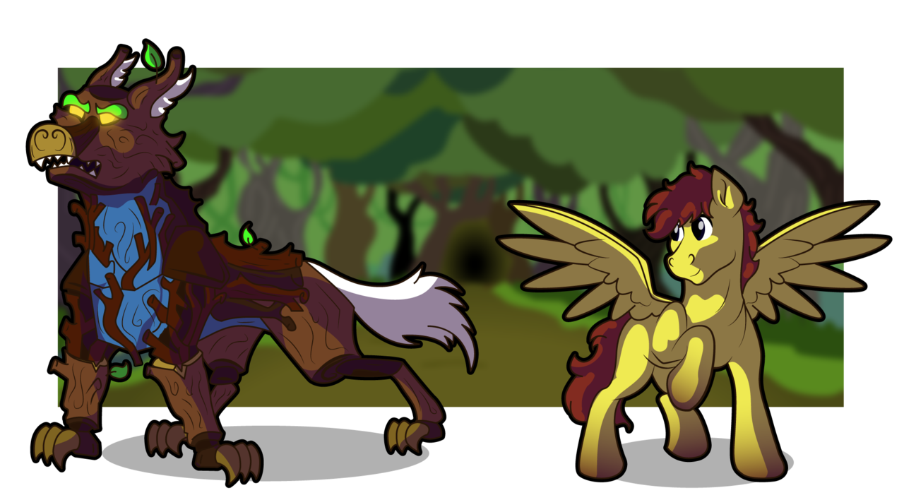 #1970744 - safe, artist:littletigressda, oc, pegasus, pony, timber wolf ...