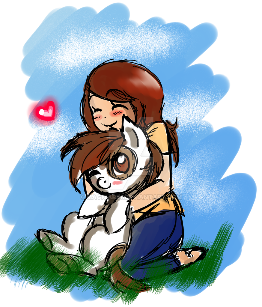 #1970876 - safe, artist:magicarin, pipsqueak, human, pony, g4, blushing ...