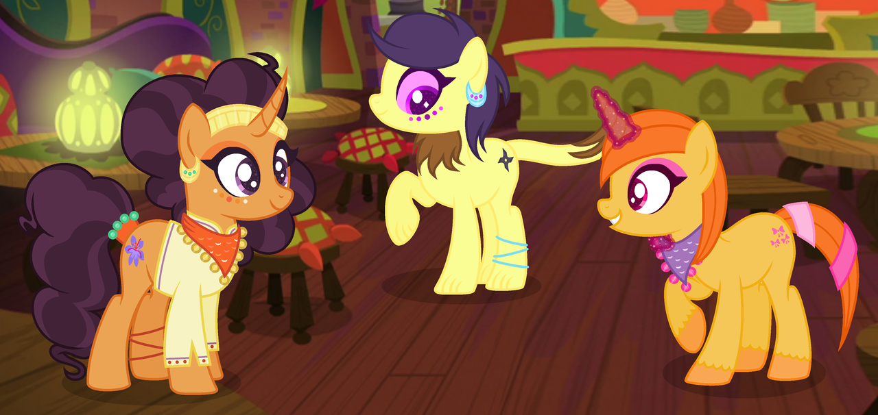 #1972684 - safe, artist:razorbladetheunicron, saffron masala, oc, oc ...