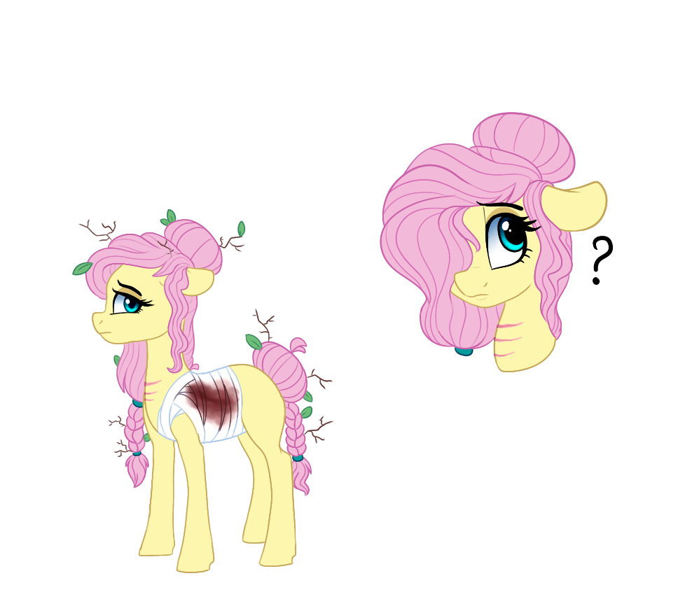 #1973519 - semi-grimdark, artist:saphi-boo, fluttershy, pegasus, pony ...