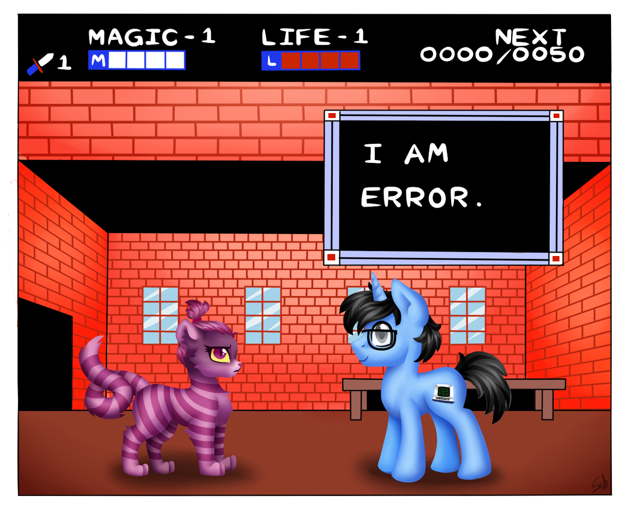 #1952153 - safe, artist:sabrib, oc, oc:tinker doo, pony, cheshire cat ...