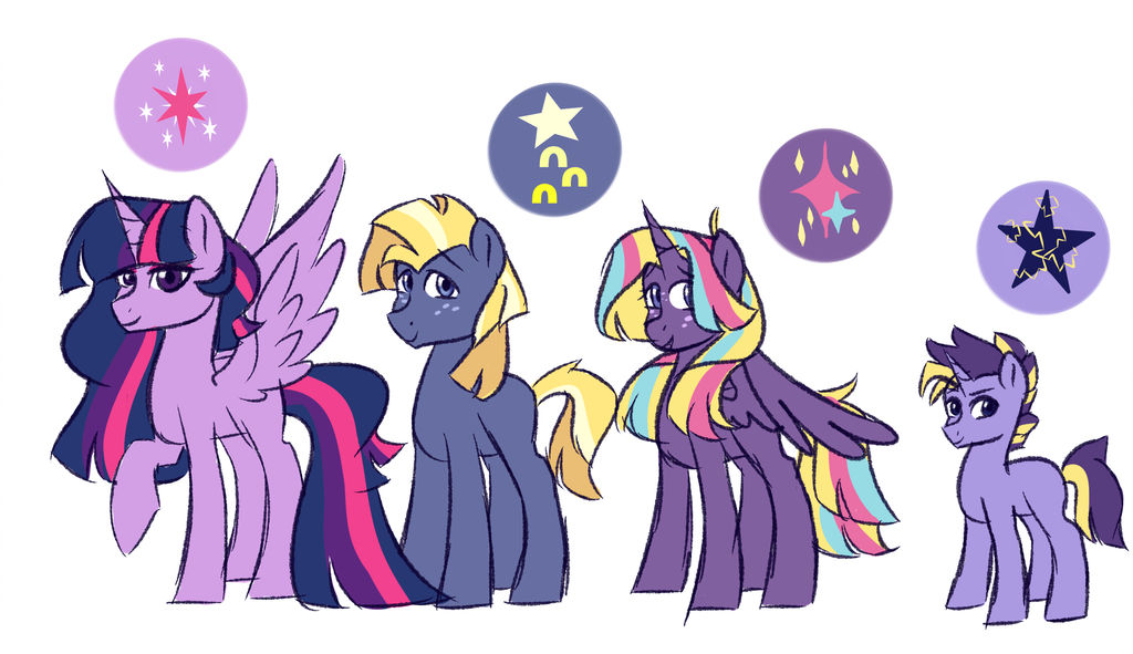 #1952681 - safe, artist:ziavanilla, star tracker, twilight sparkle, oc ...
