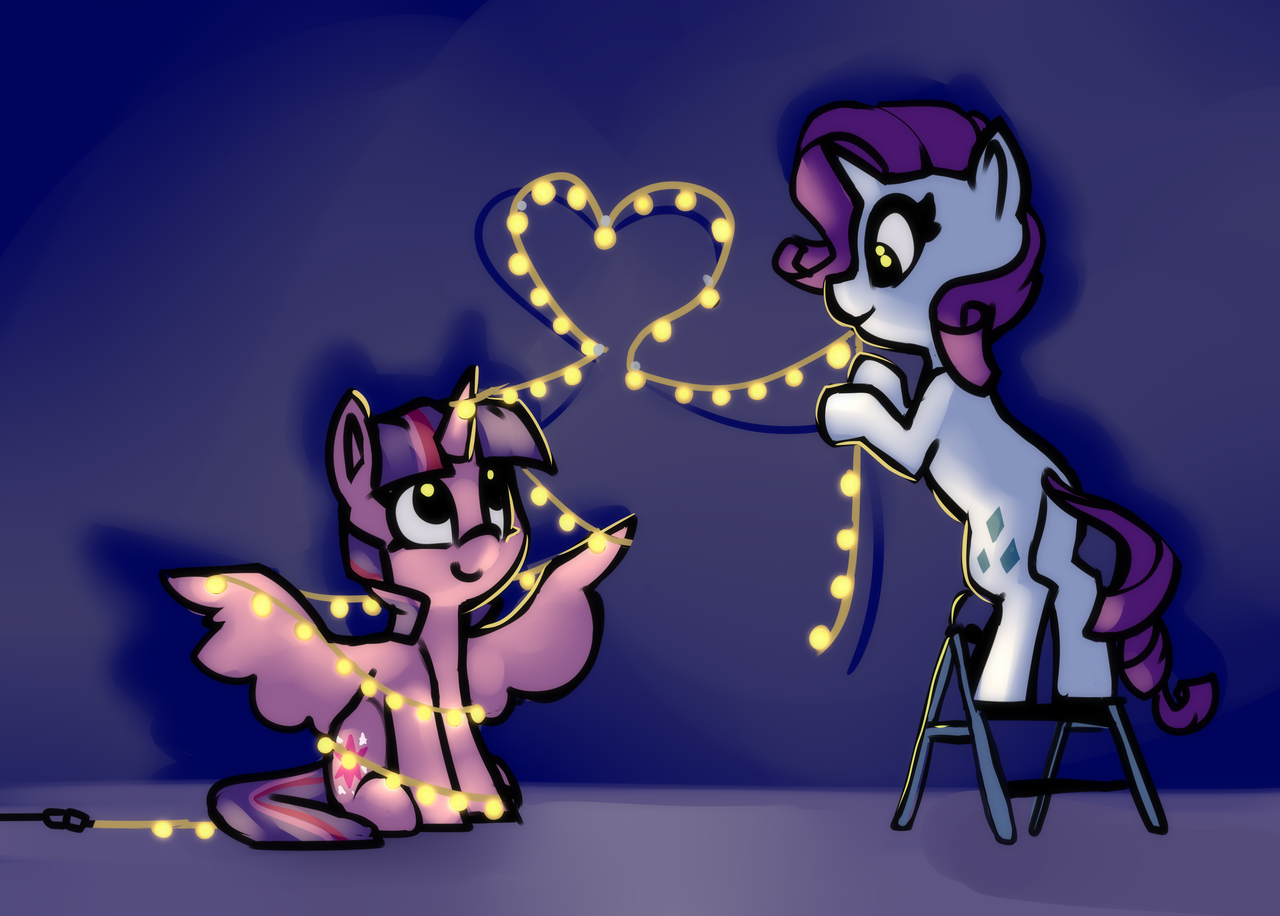 #1954667 - safe, artist:lilfunkman, rarity, twilight sparkle, alicorn ...