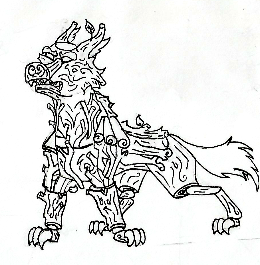 #1954945 - safe, artist:littletigressda, oc, oc only, timber wolf ...