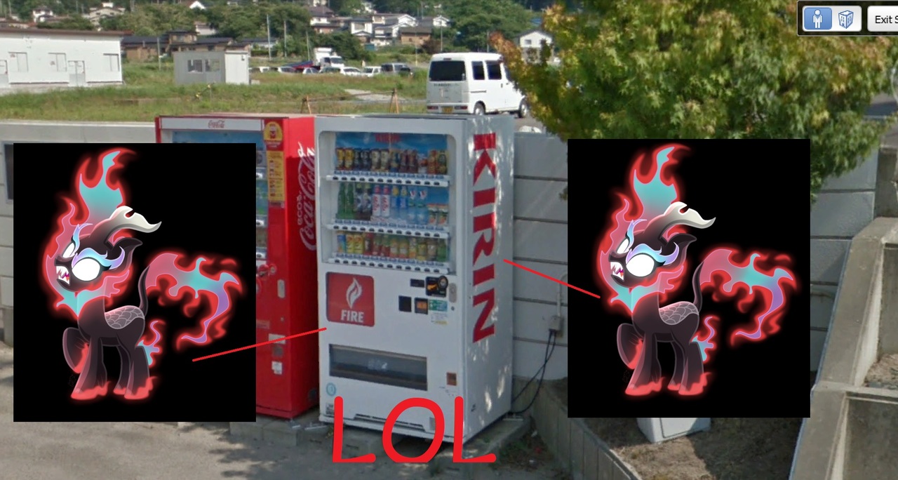 #1955007 - safe, kirin, nirik, fire, irl, meta, photo, vending machine ...