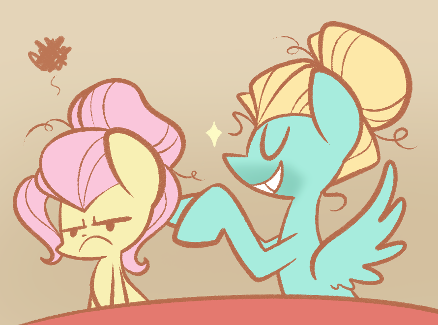 #1956381 - safe, artist:typhwosion, fluttershy, zephyr breeze, pegasus ...