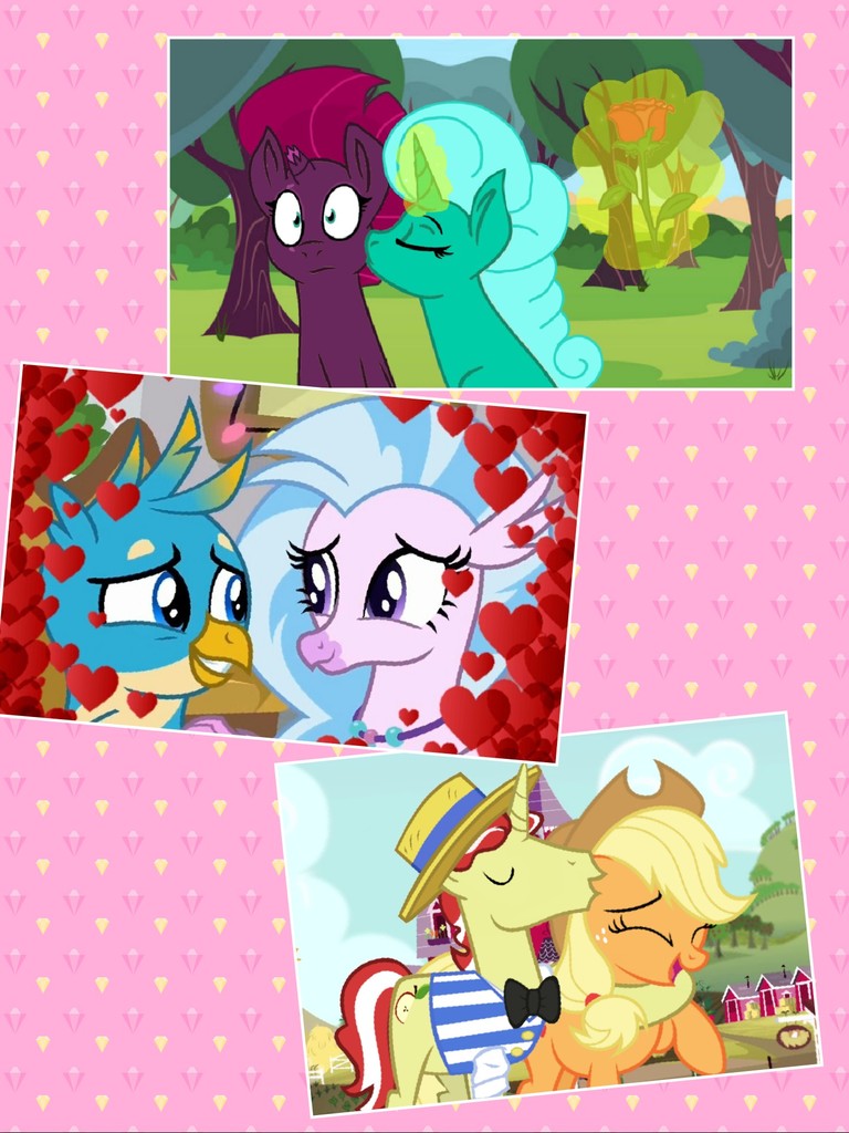 #1974491 - safe, artist:purplewonderpower, artist:徐詩珮, edit, applejack ...