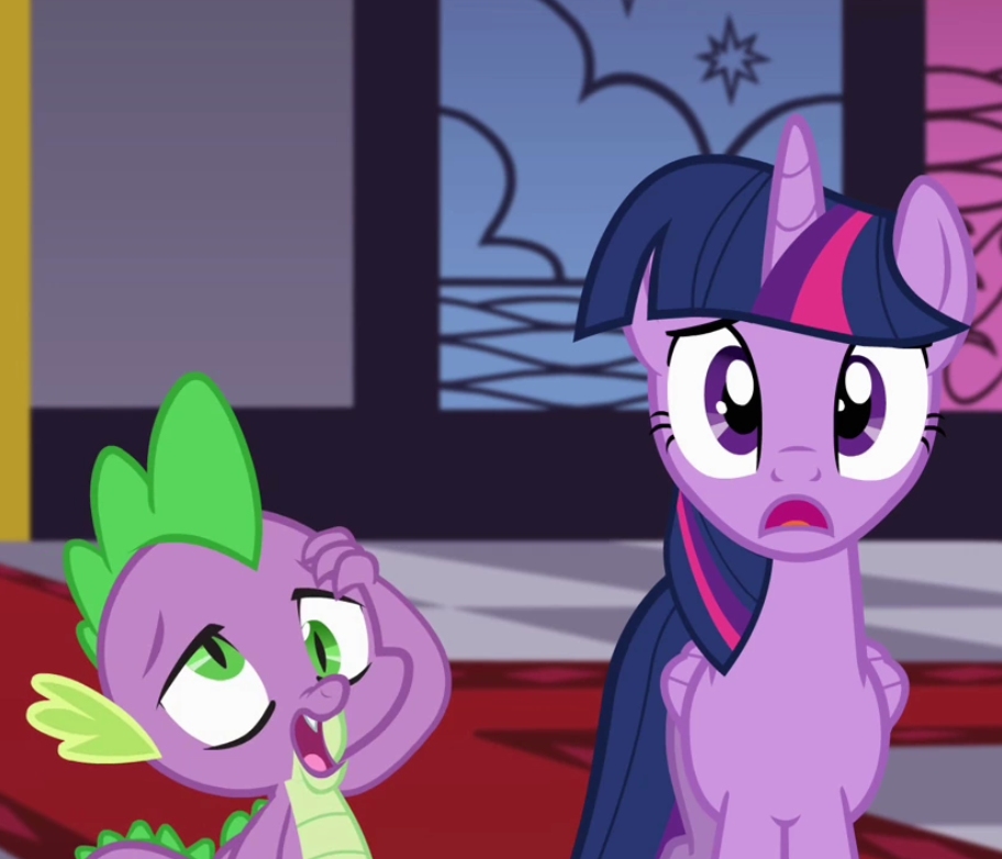 #1990220 - safe, screencap, spike, twilight sparkle, alicorn, pony ...