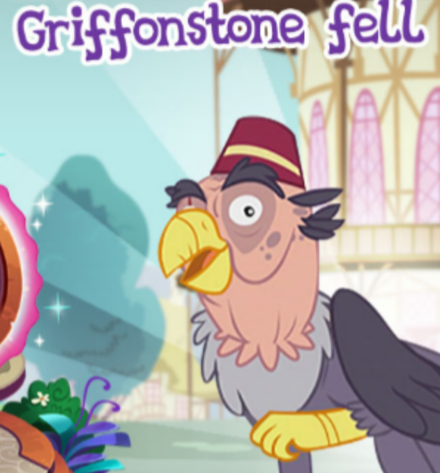 #1990708 - safe, gameloft, grampa gruff, griffon, crying inside ...