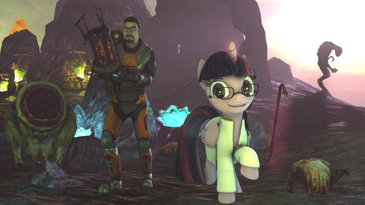 #1991684 - safe, artist:lagmanor, twilight sparkle, alicorn, alien ...