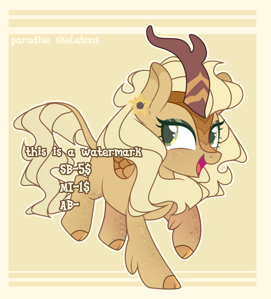 #1993102 - safe, artist:paradiseskeletons, oc, oc only, kirin, pony, adoptable, high res, solo ...