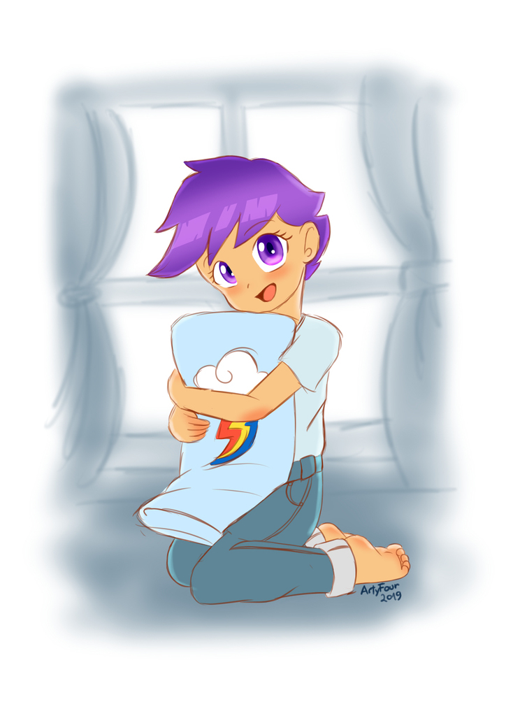 #1993181 - safe, artist:artyfour, scootaloo, human, g4, barefoot ...