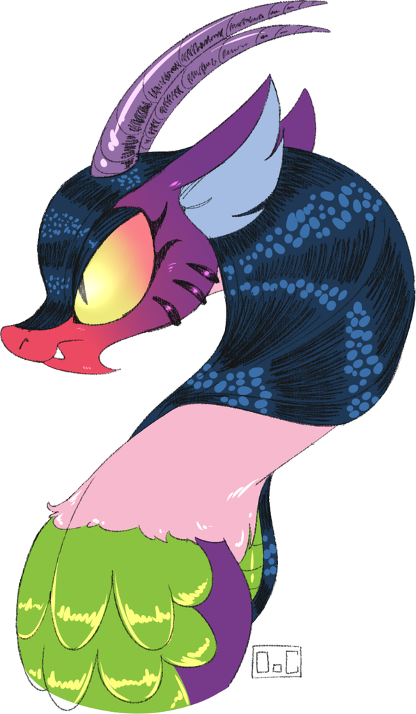 #1996163 - safe, artist:ogaraorcynder, idw, cosmos, draconequus ...