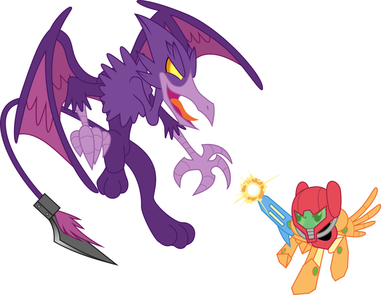 #1997679 - safe, artist:dalekolt, dragon, griffon, pegasus, pony ...