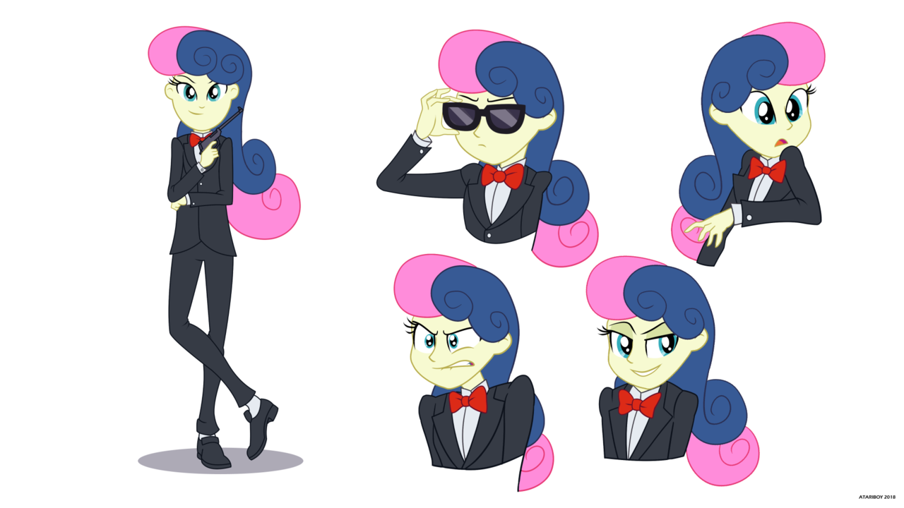 #1976204 - safe, artist:atariboy2600, bon bon, sweetie drops, equestria ...