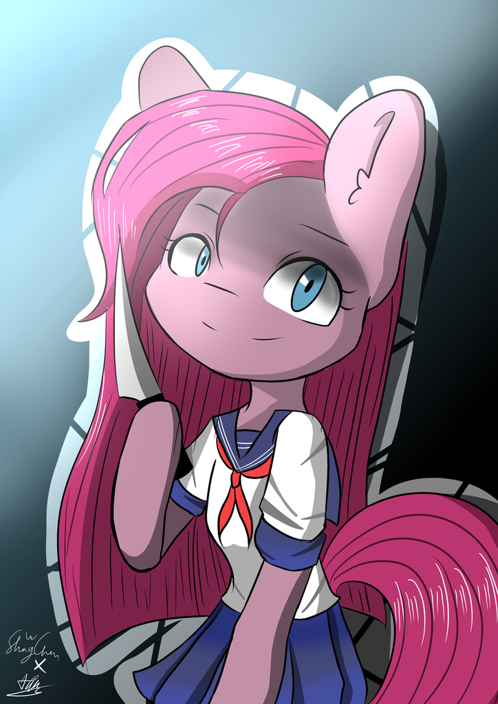 #1977874 - safe, artist:linlaifeng, pinkie pie, earth pony, pony, g4 ...