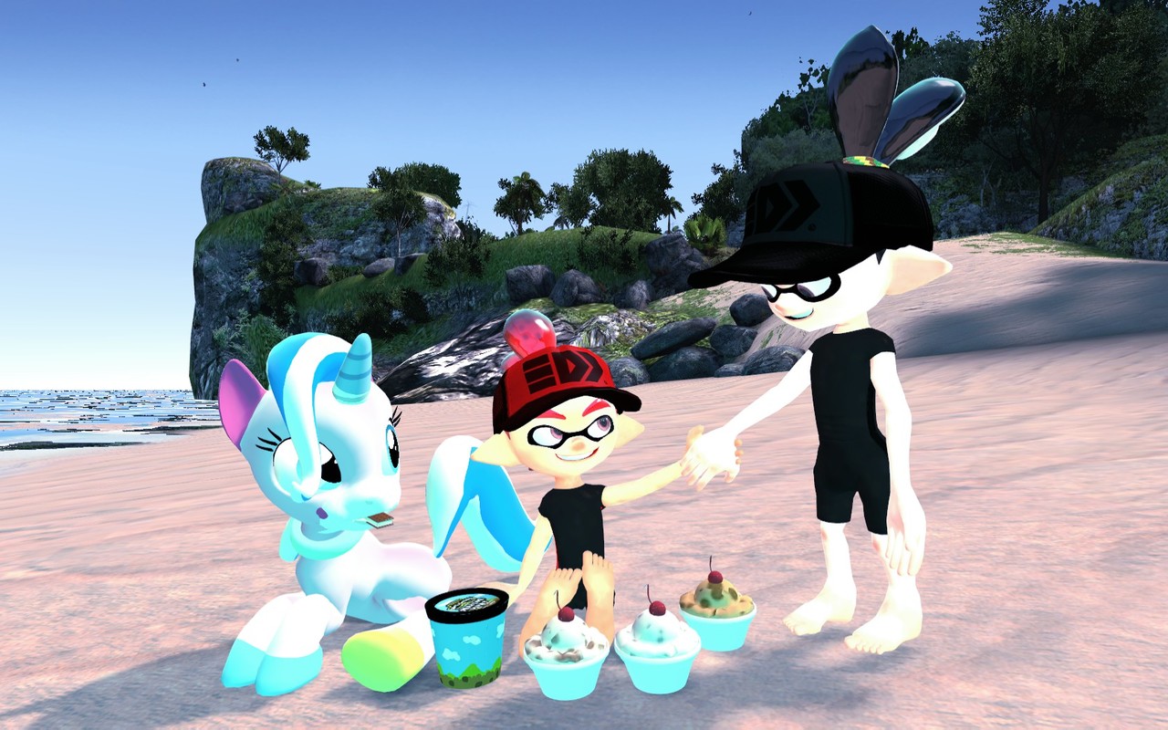 #2010179 - safe, artist:cuteyoshilover, oc, inkling, pony, 3d ...