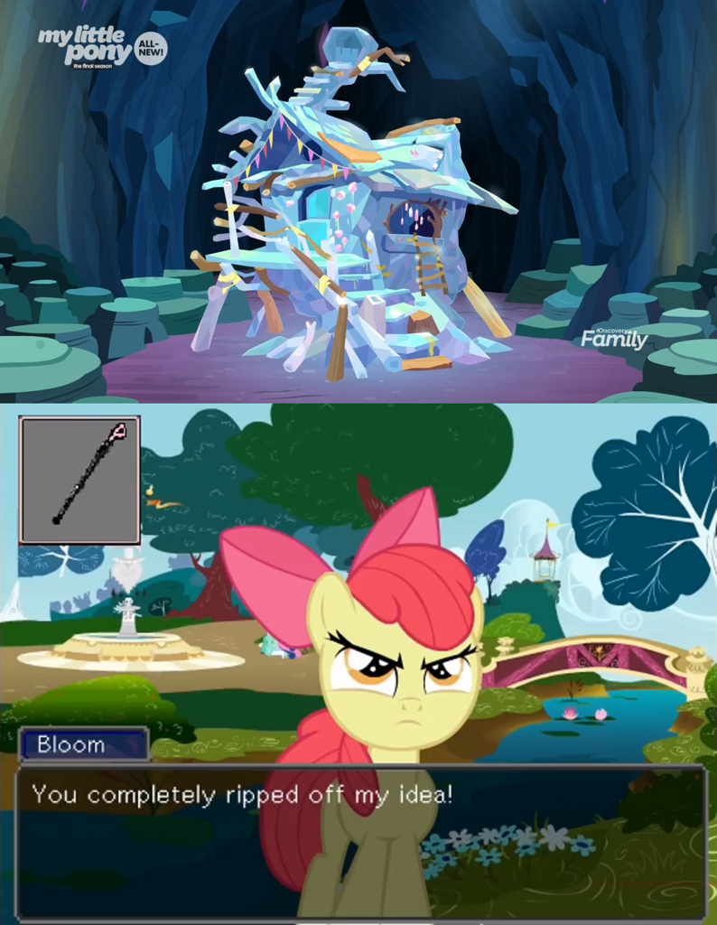 #2011406 - safe, edit, edited screencap, screencap, apple bloom, bon ...