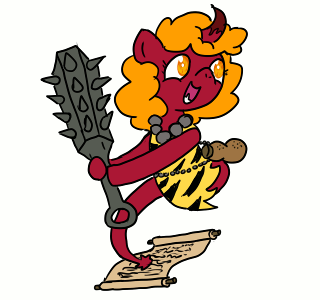 #2012937 - safe, artist:ficficponyfic, edit, oc, oc:pipadeaxkor, demon ...