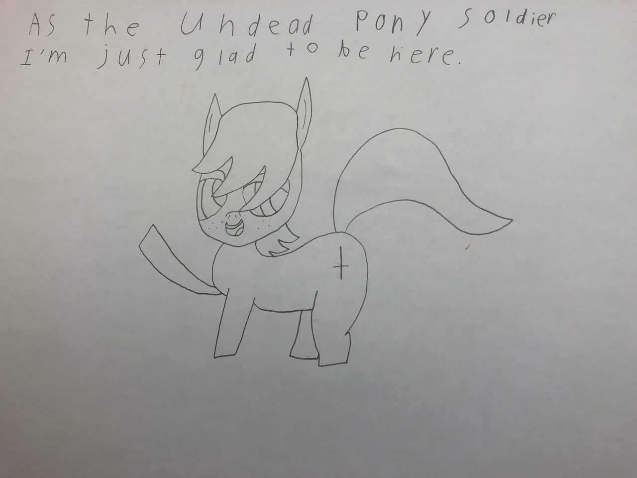 #2013131 - safe, artist:undeadponysoldier, oc, oc:the undead pony ...