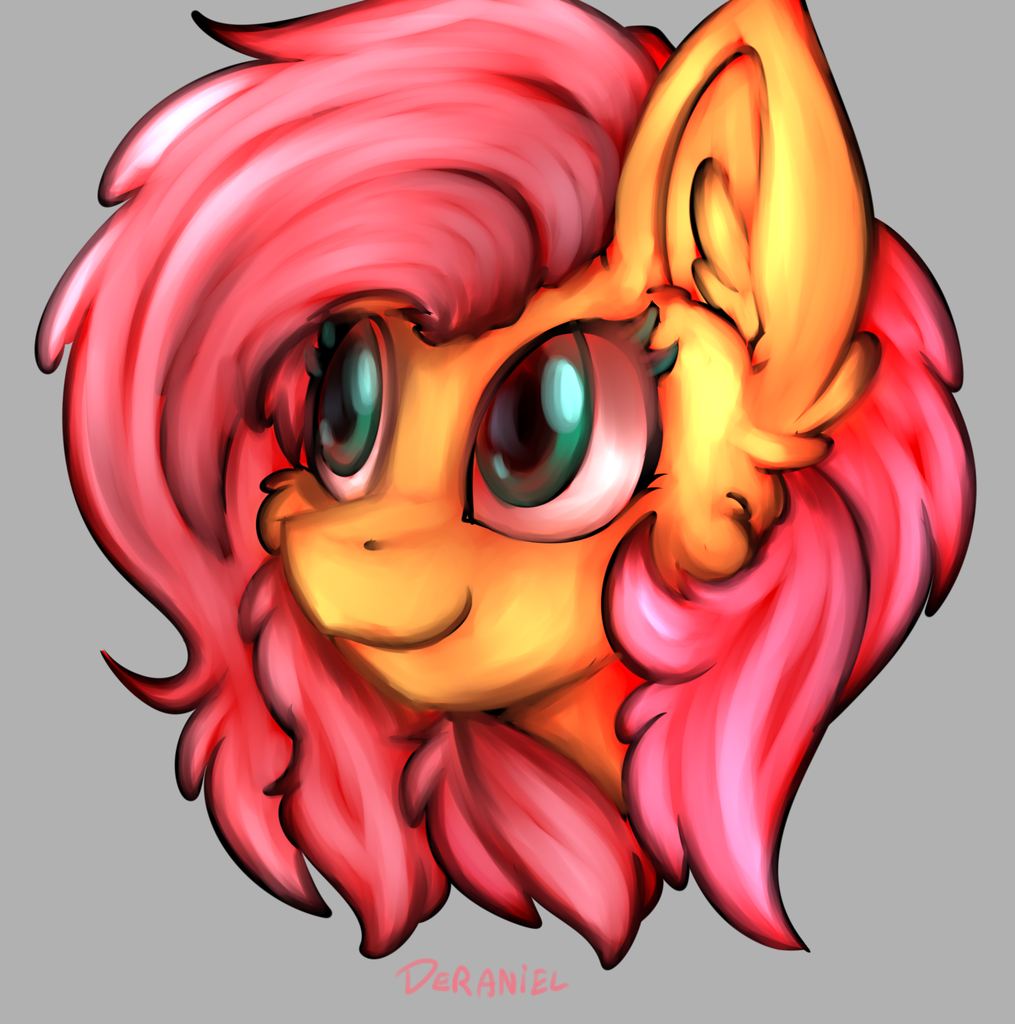 #2015300 - safe, artist:deraniel, fluttershy, pegasus, pony, g4, bust ...
