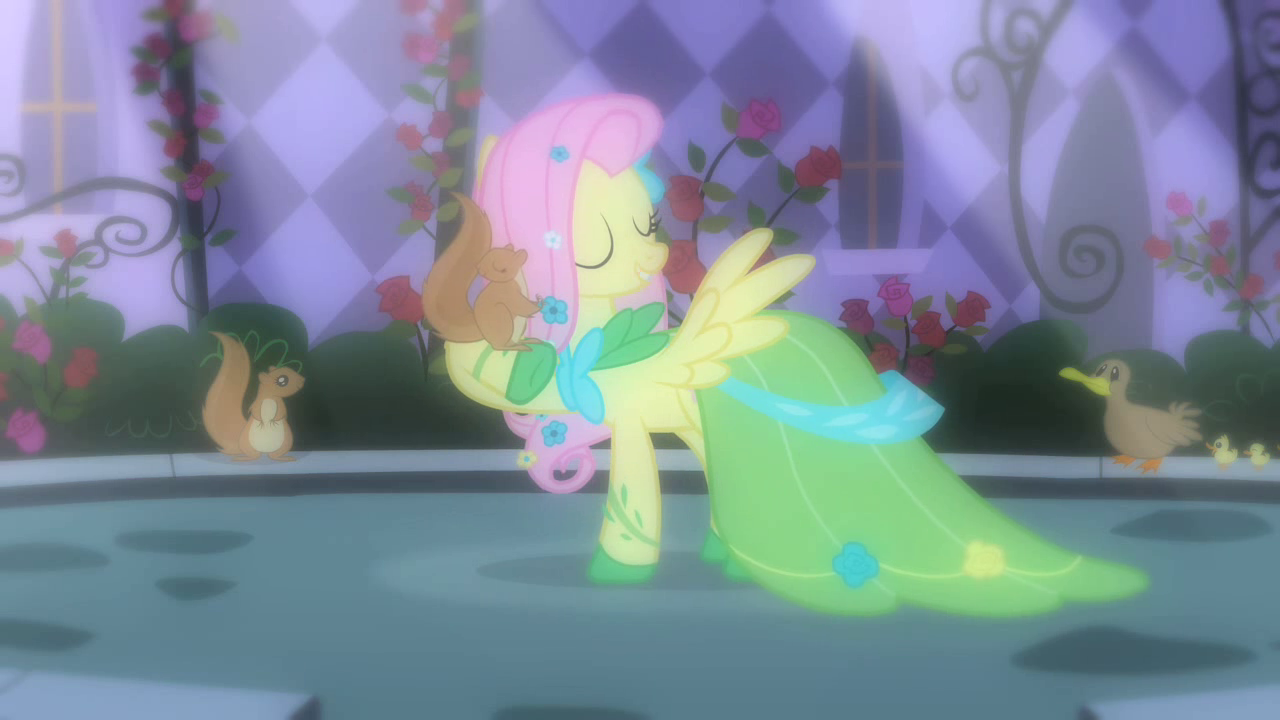 #2023127 - safe, screencap, fluttershy, duck, pony, squirrel, g4, the ...