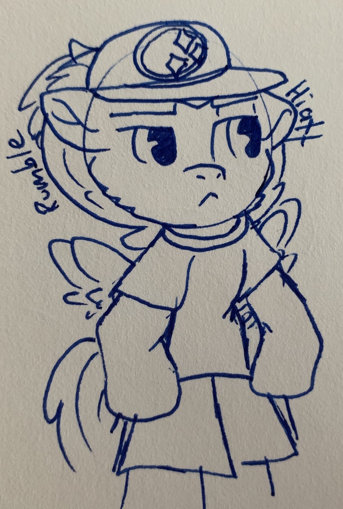 #2024725 - safe, artist:rainbow eevee, rumble, pony, g4, angry, cap ...