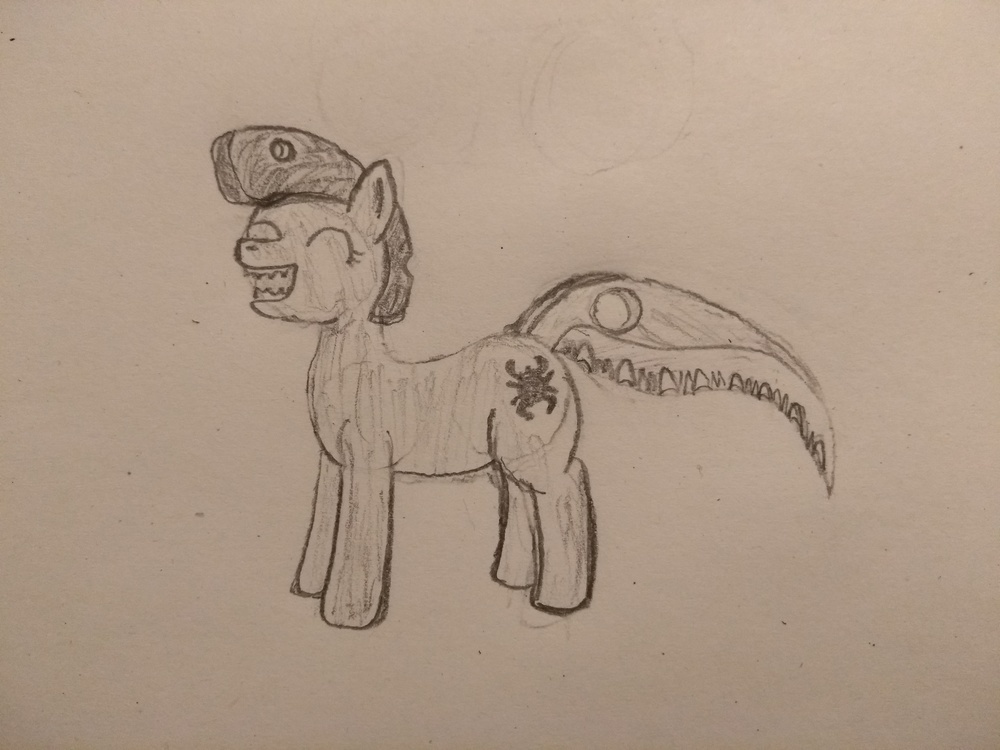 #2025324 - safe, artist:skelmach, knife pony, object pony, original ...