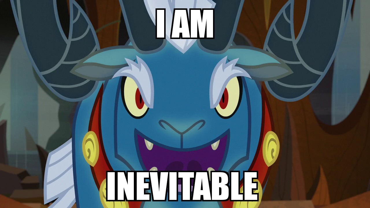 #2026732 - safe, edit, edited screencap, screencap, grogar, goat, g4 ...