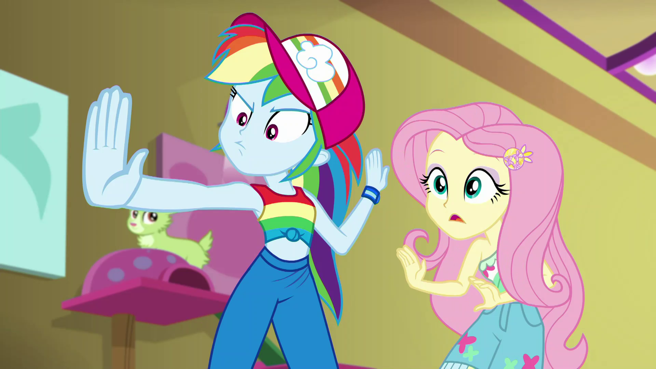 #2001822 - safe, screencap, fluttershy, rainbow dash, equestria girls ...