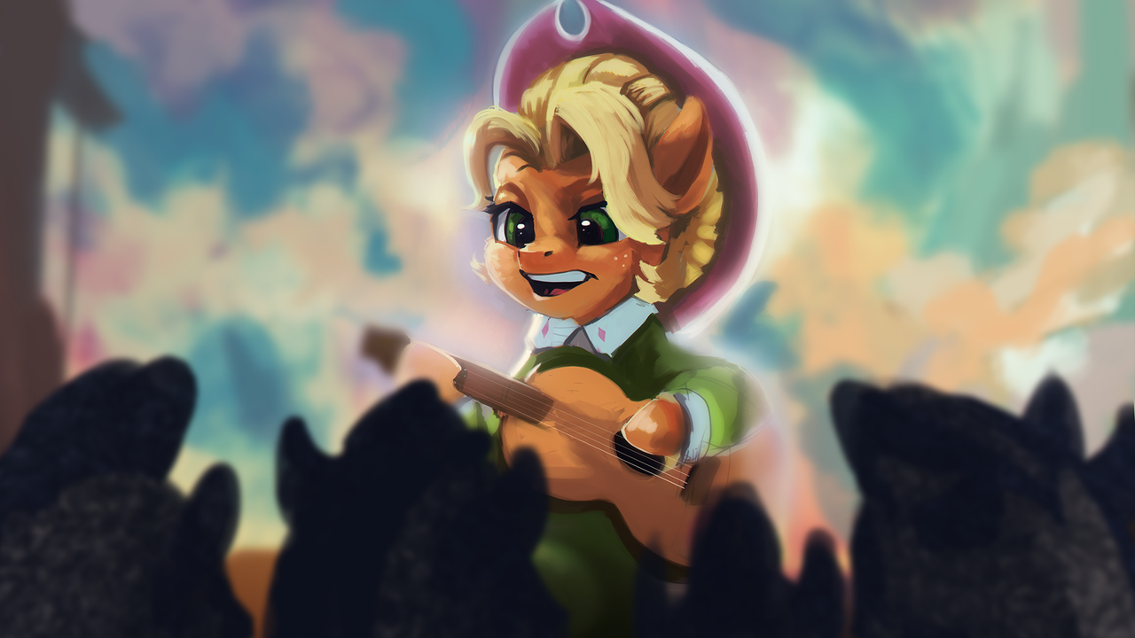 #2027058 - safe, artist:hierozaki, applejack, earth pony, pony, g4 ...