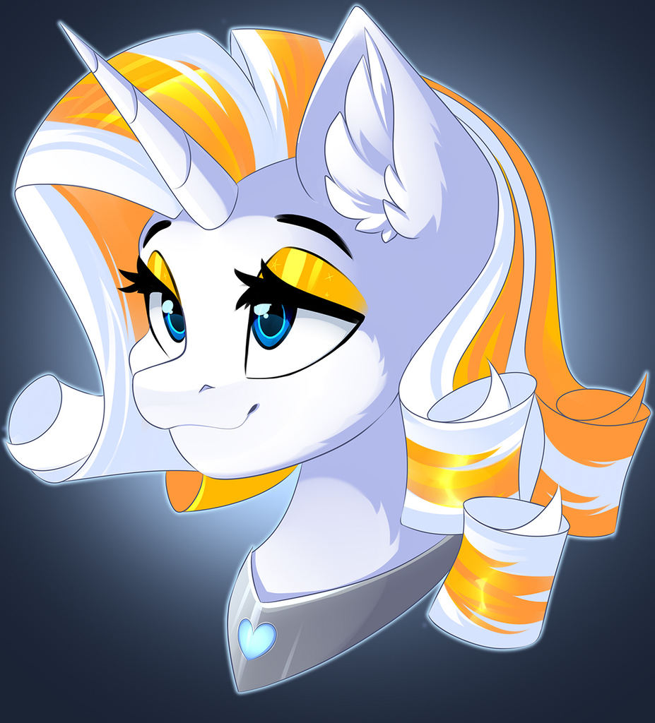 #2002797 - safe, artist:airiniblock, oc, oc only, oc:heart of platinum, pony, unicorn, rcf ...