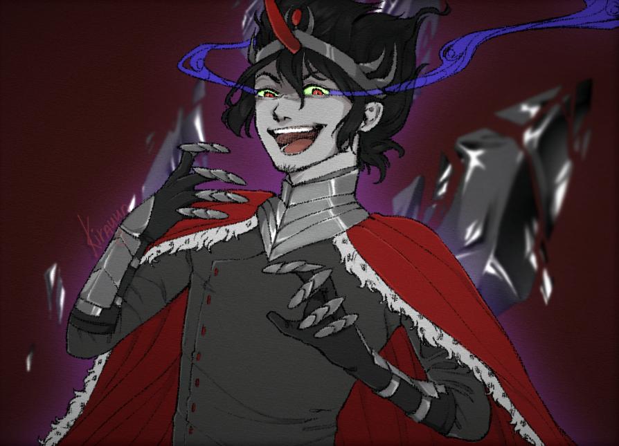 #2006103 - safe, artist:cryingkate, king sombra, human, g4, cape ...