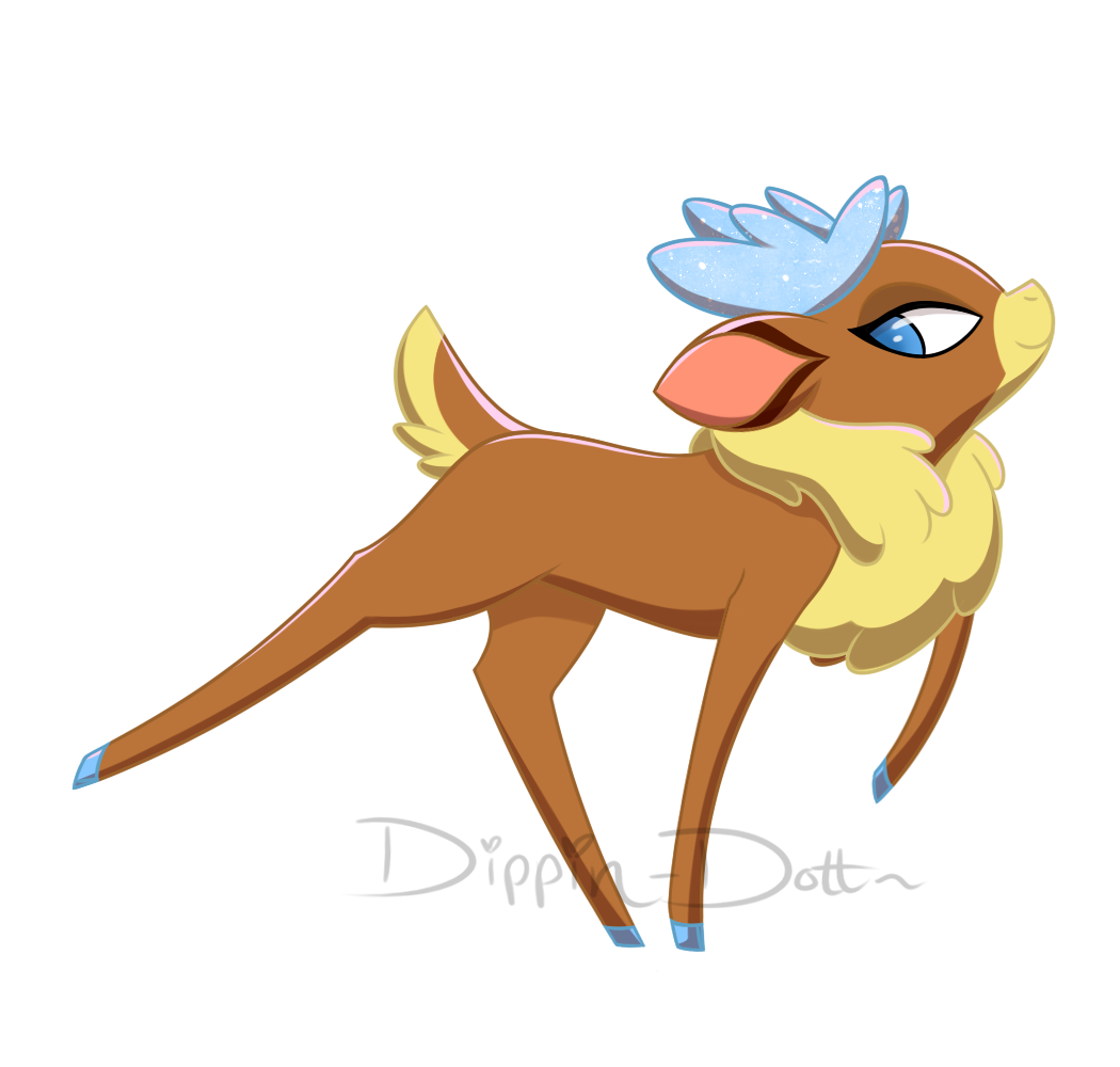 #2006623 - safe, artist:dippin-dott, velvet (tfh), deer, reindeer, them ...