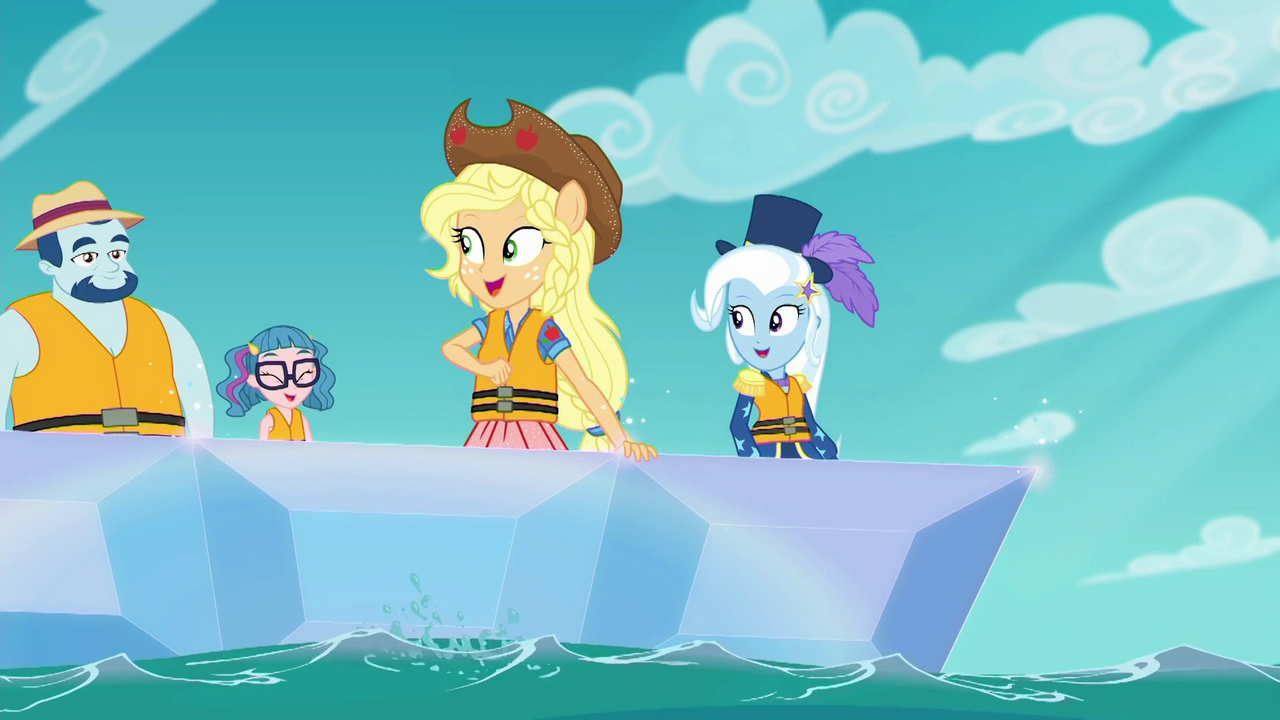 #2028337 - safe, screencap, applejack, technicolor waves, trixie ...