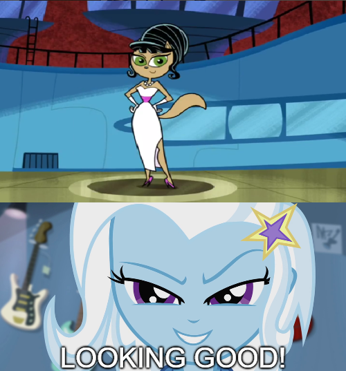 #2035787 - safe, editor:earwaxkid, trixie, equestria girls, obligatory ...