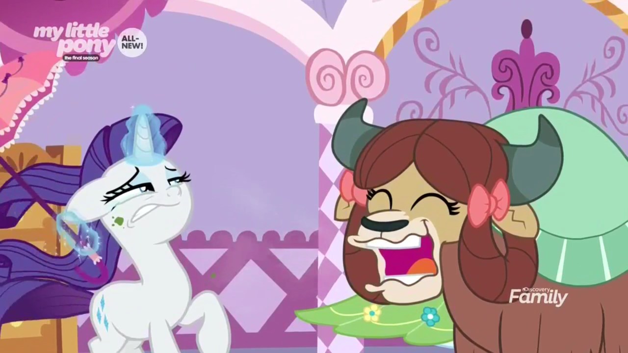 #2036275 - safe, screencap, rarity, yona, pony, unicorn, yak, g4, she's ...