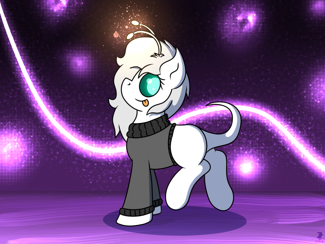 #2036934 - safe, artist:thebadbadger, oc, oc:vaila, alien, pony ...