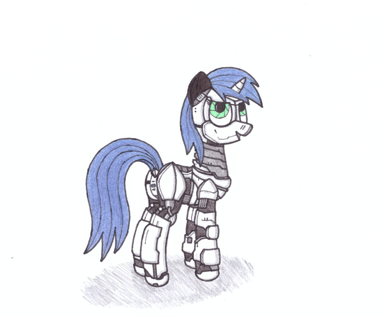 #2046386 - safe, artist:zocidem, oc, oc only, android, pony, robot ...